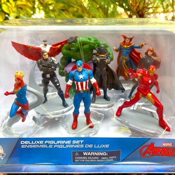 Marvel | Toys | Disney Store Marvel Avengers Deluxe Figure 9 Pieces ...